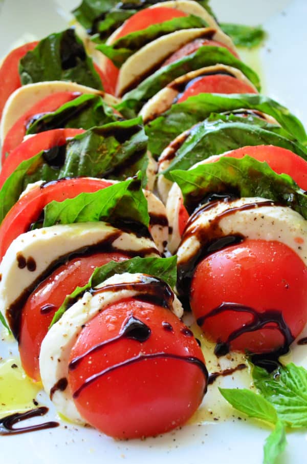 Caprese Salad with Balsamic Glaze - Katie's Cucina