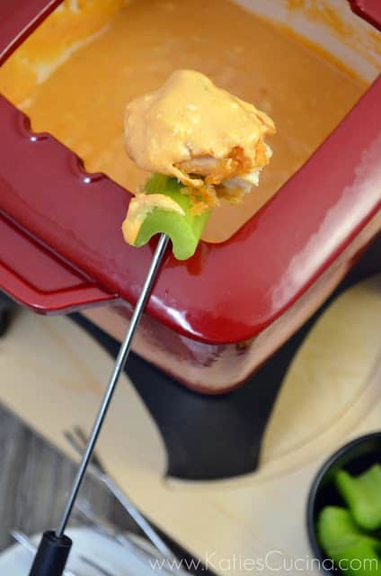 Buffalo Chicken Fondue - Katie's Cucina