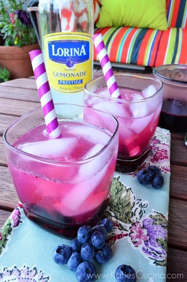 Blueberry Lemonade Spritzer - Katie's Cucina
