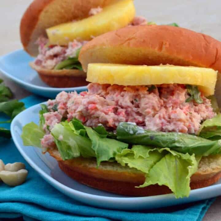Tropical Ham Salad Sandwiches
