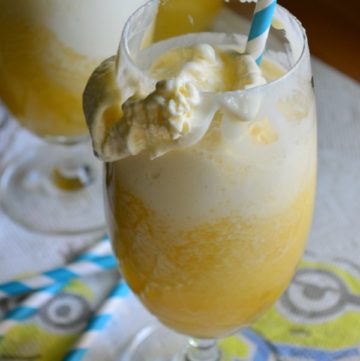 Mango Ice Cream Floats