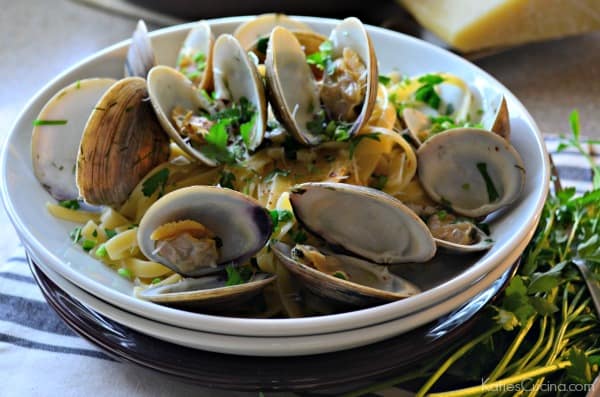 Clam Pasta - Katie's Cucina