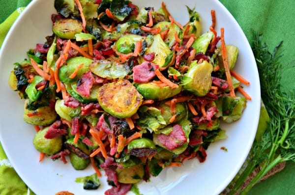 Brussels Sprouts with Corned Beef