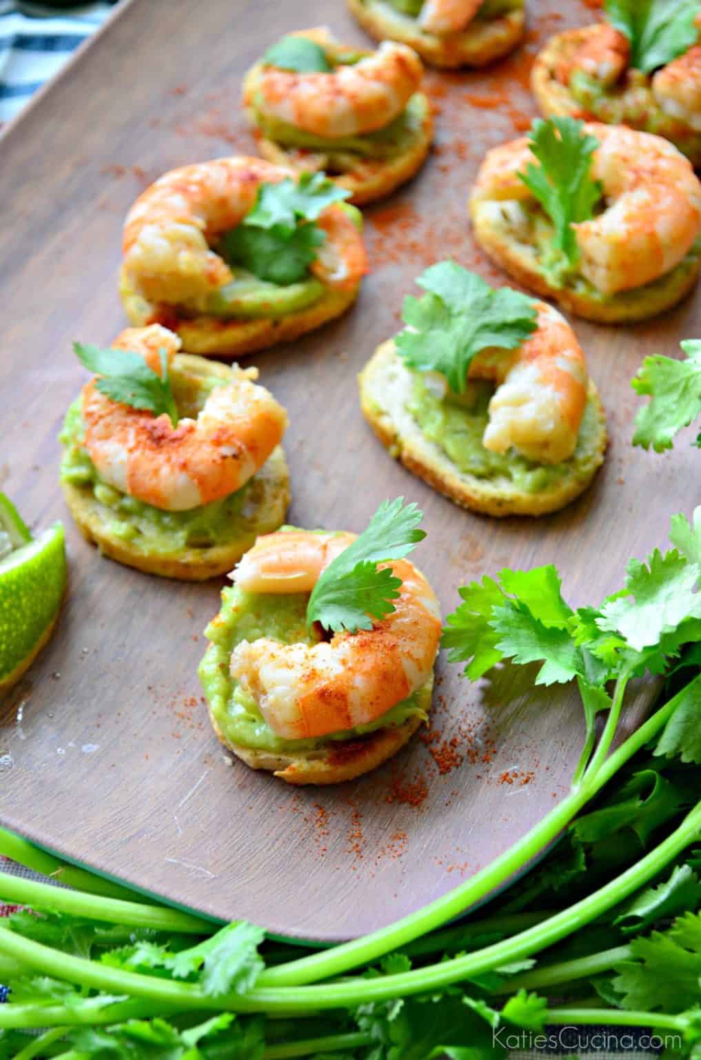 Guacamole Shrimp Bites - Katie's Cucina