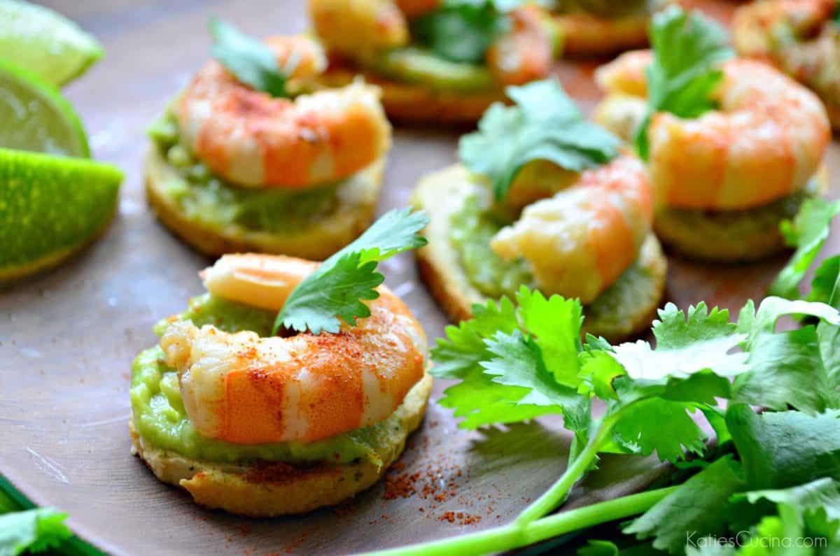 Guacamole Shrimp Bites - Katie's Cucina
