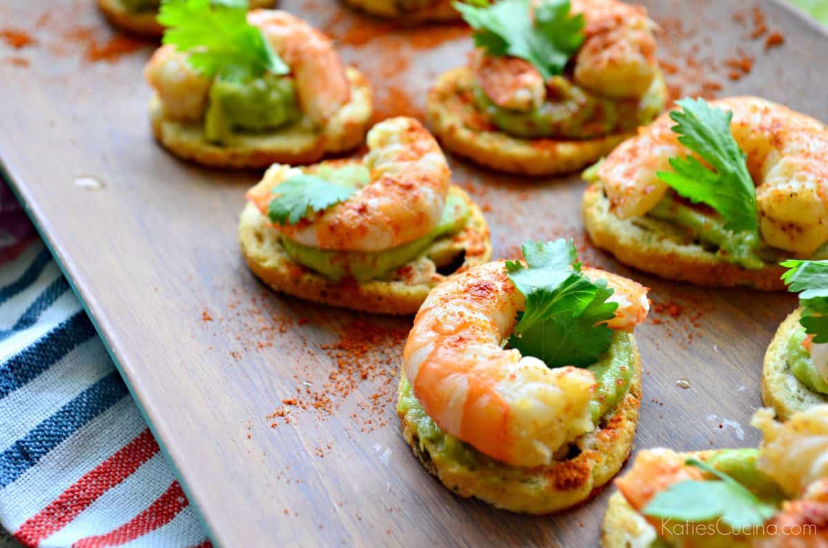 Guacamole Shrimp Bites - Katie's Cucina