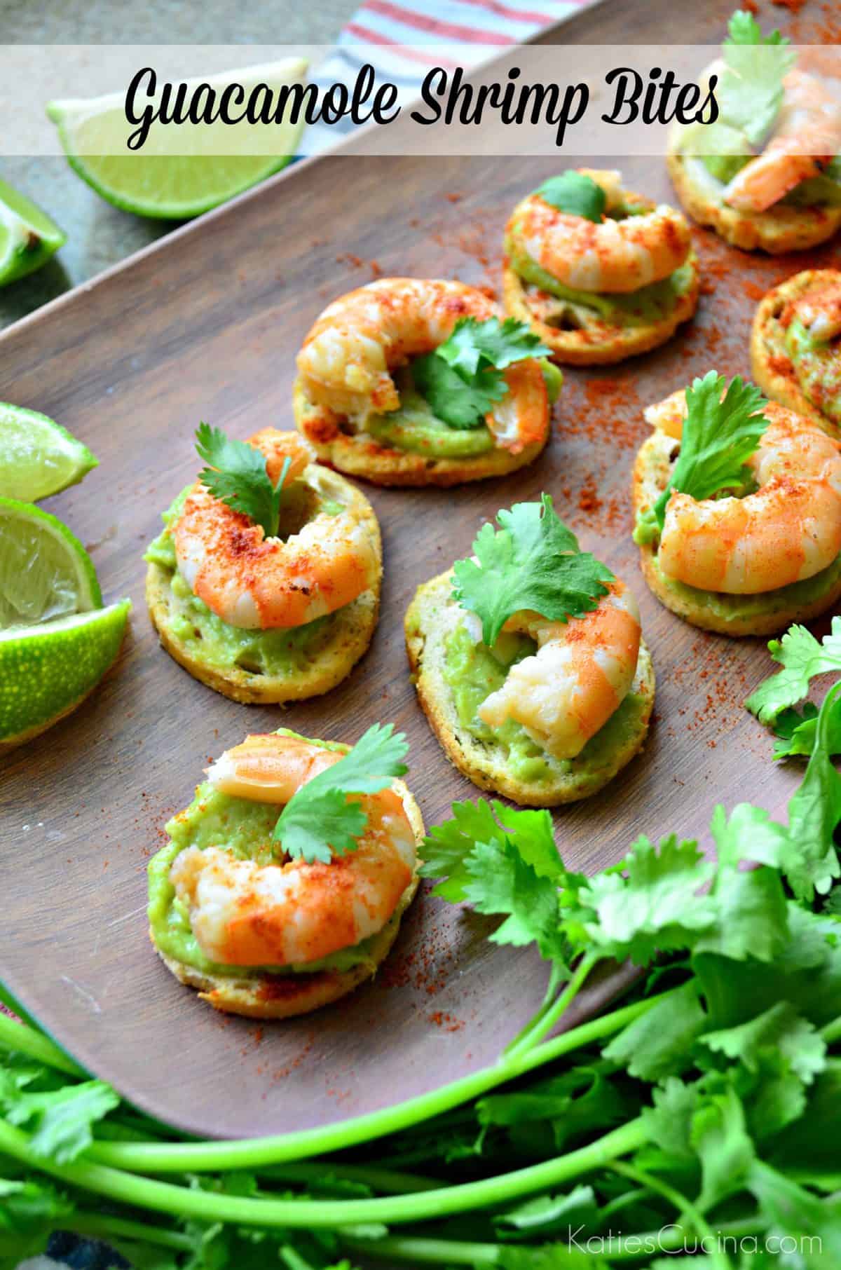 Guacamole Shrimp Bites - Katie's Cucina