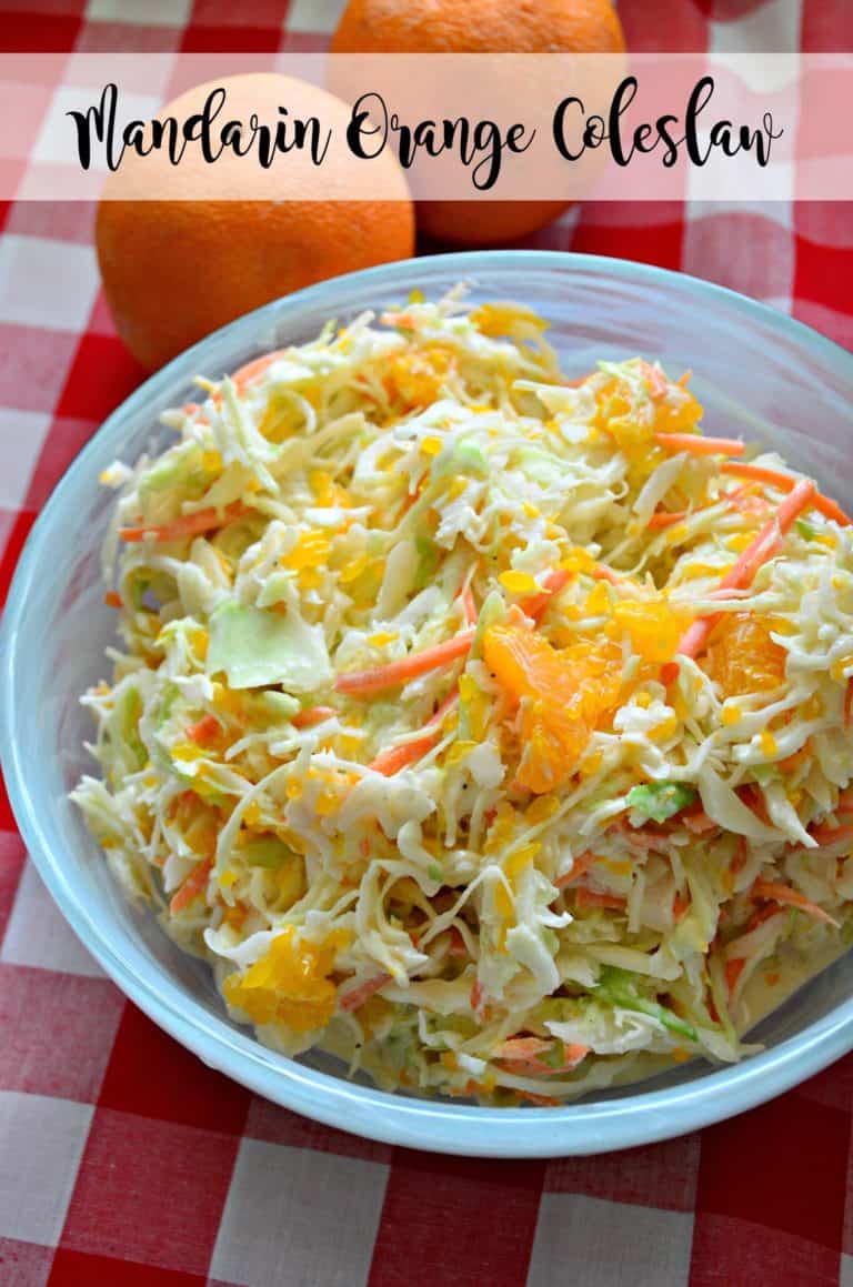 Mandarin Orange Coleslaw - Katie's Cucina