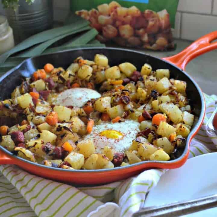 Corned Beef Hash and Eggs - Katie's Cucina