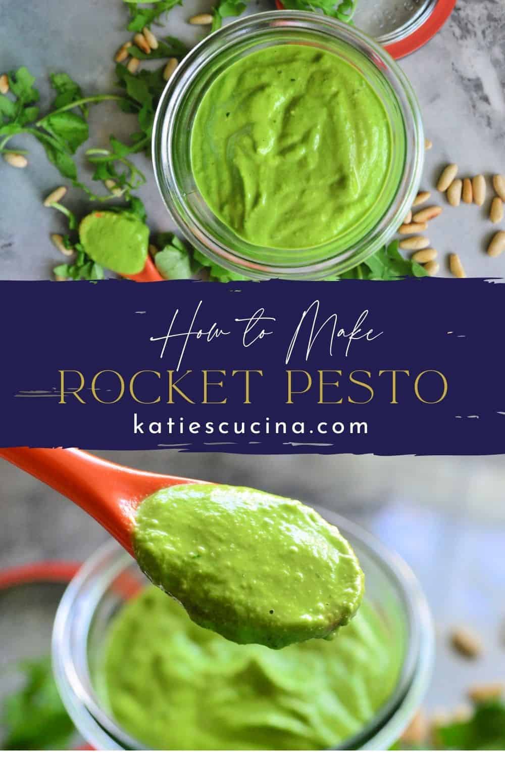 Arugula Pesto (Rocket Pesto) - Katie's Cucina