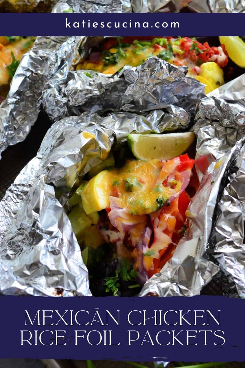 Mexican Chicken Foil Packets - Katie's Cucina
