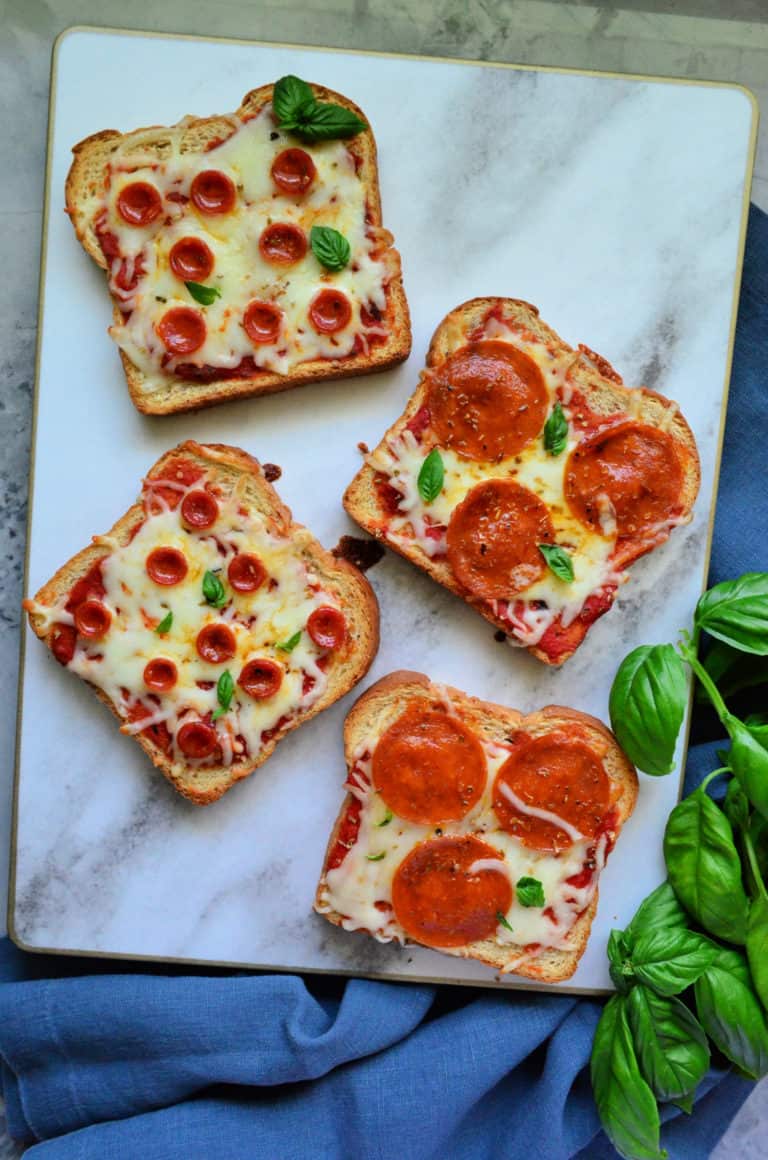 Pepperoni Pizza Toast - Katie's Cucina
