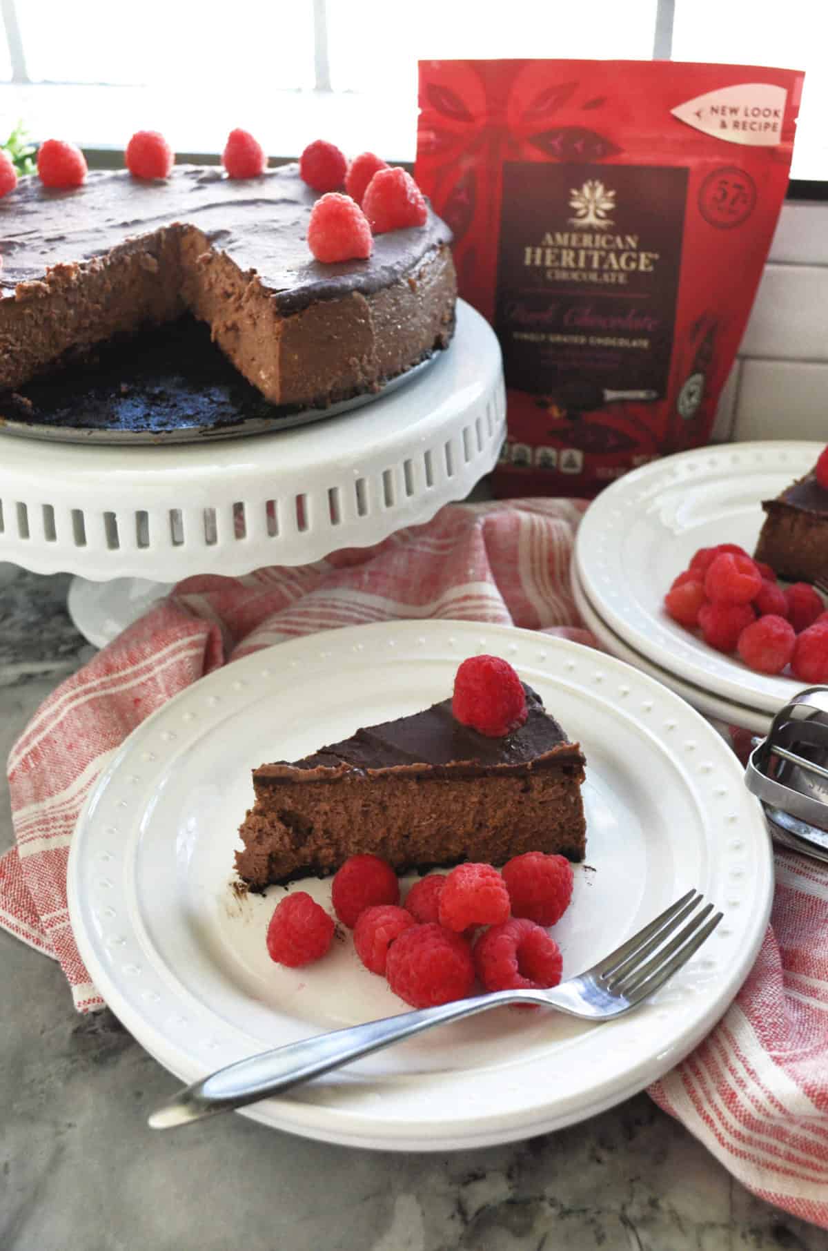 Dark Chocolate Cheesecake - Katie's Cucina