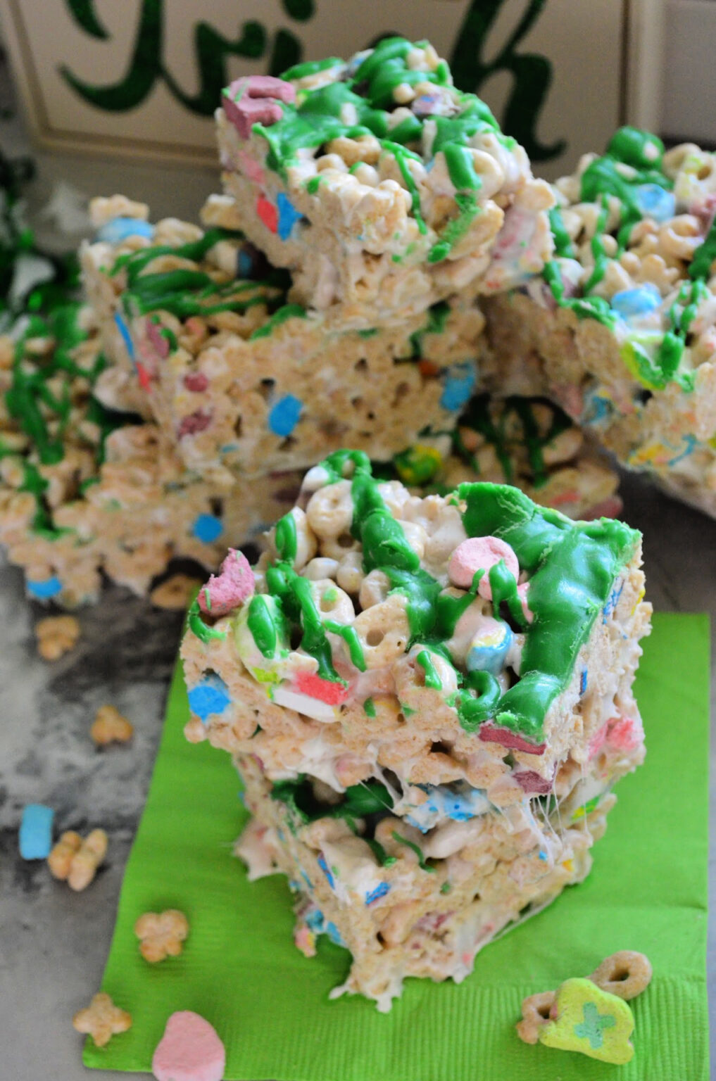 Lucky Charms Cereal Bars - Katie's Cucina