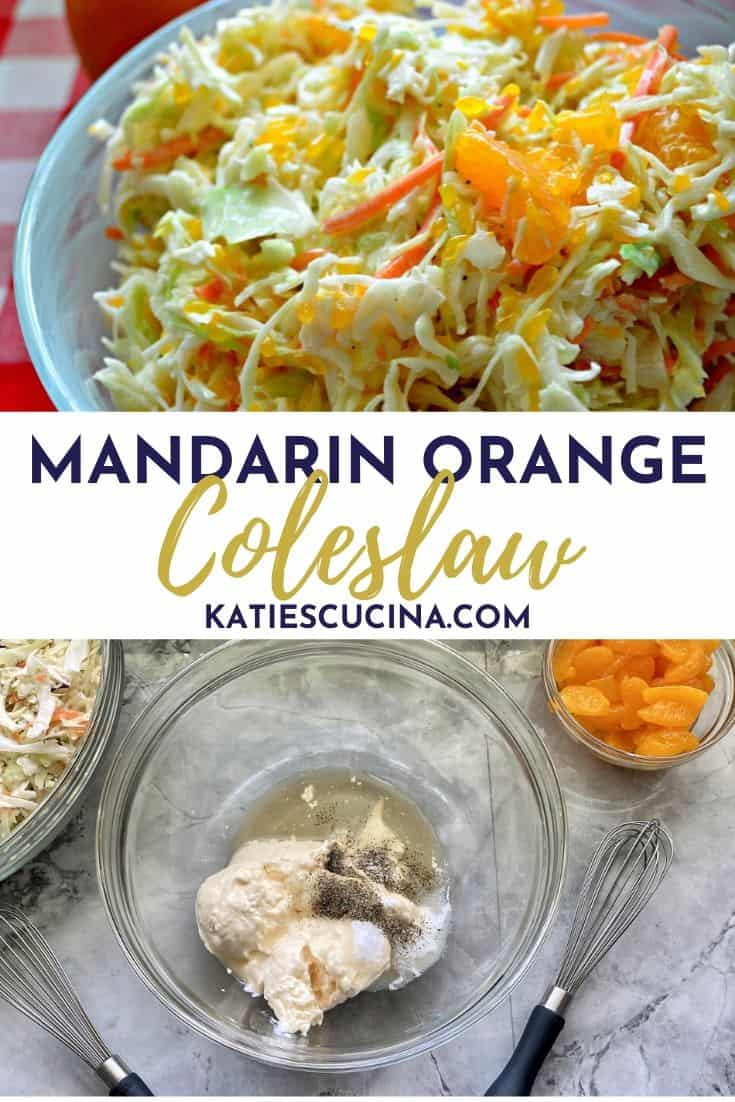 Mandarin Orange Coleslaw - Katie's Cucina