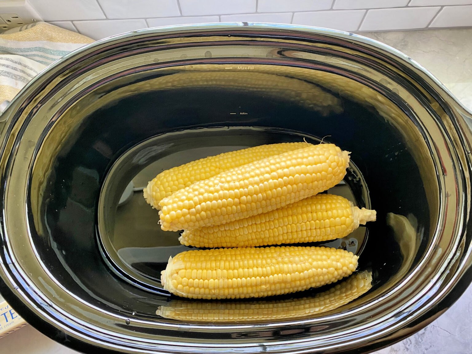 Slow Cooker Corn on the Cob - Katie's Cucina