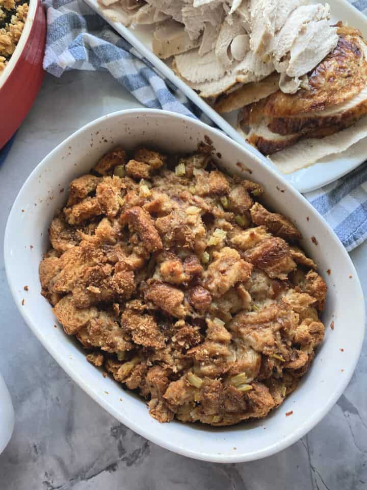Old Fashioned Bread Stuffing - Katie's Cucina