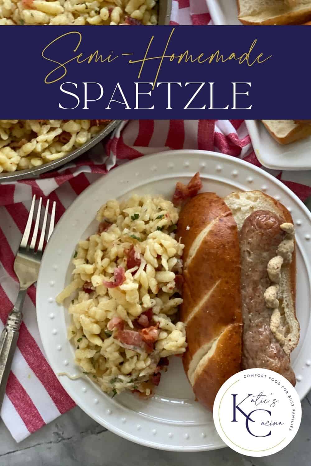 Caramelized Onion Bacon Spaetzle