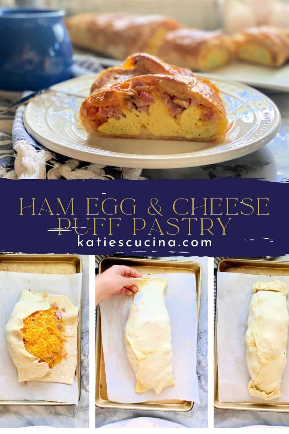 Ham, Egg, and Cheddar Cheese Breakfast Pastry
