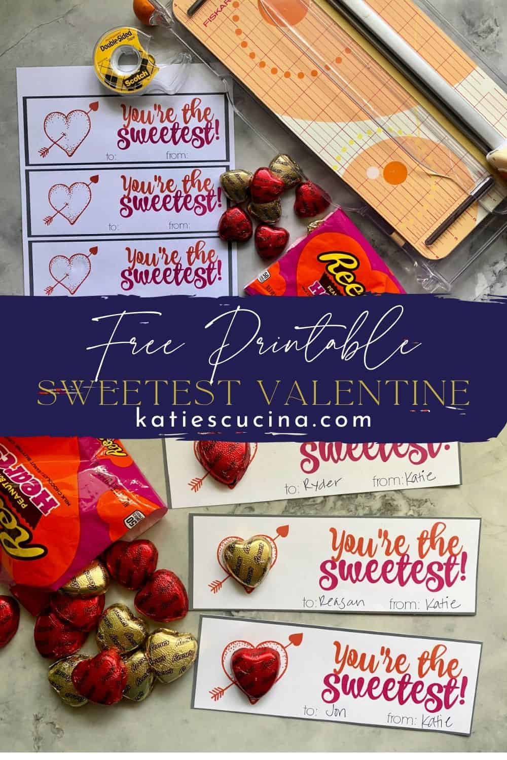You're the Sweetest Valentine Printable - Katie's Cucina