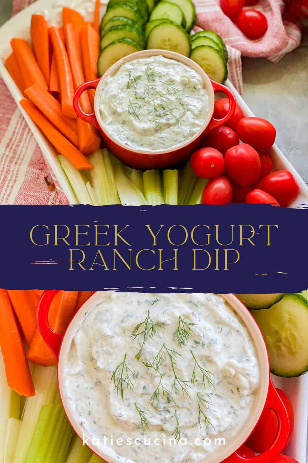 Greek Yogurt Ranch Dip - Katie's Cucina
