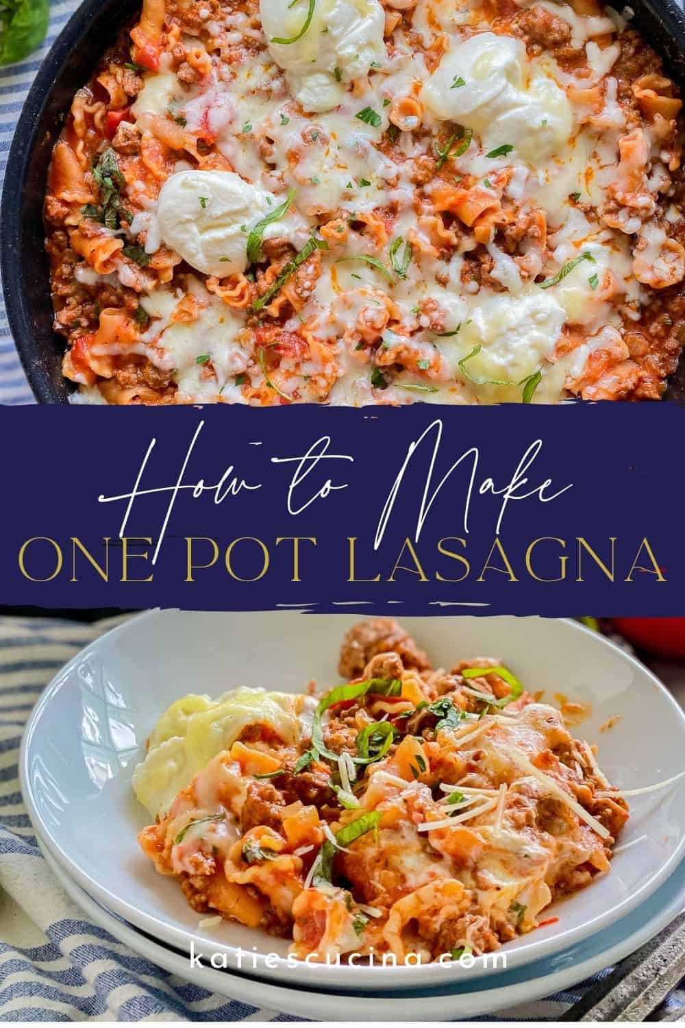 Lasagna Skillet - Katie's Cucina