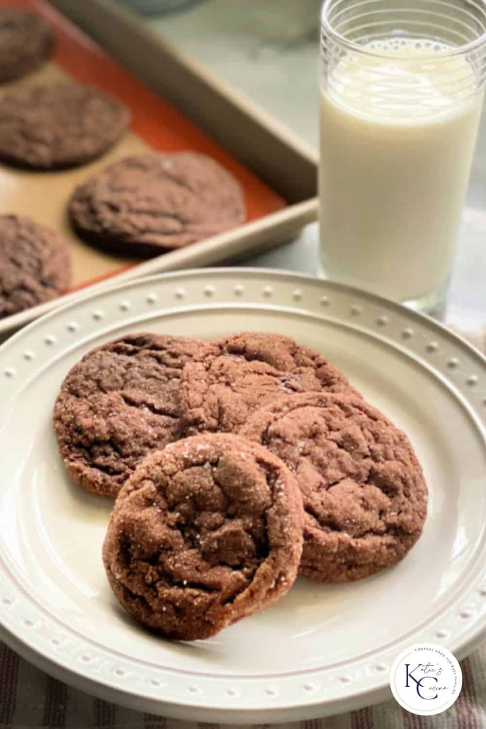 Chocolate Sugar Cookies - Katie's Cucina